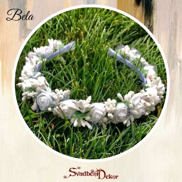 Rajf za kosu-S195-bela boja - Svadbeni dekor