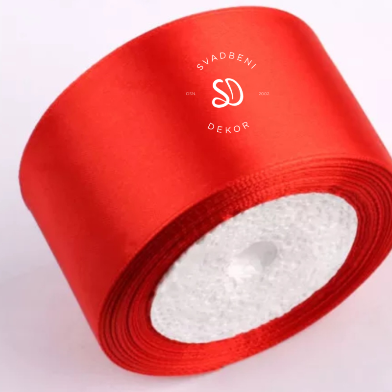 Saten traka 5cm S237 - Svadbeni dekor
